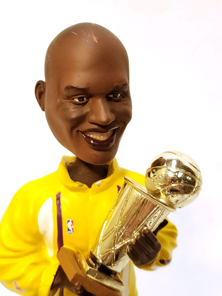 Shaquille O'Neal Exclusive Warm Up 2002 NBA Champions Bobble Head ...