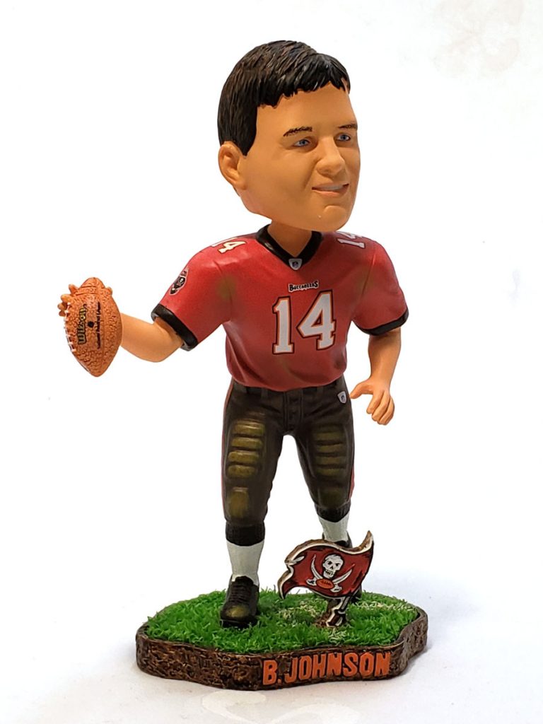 Tampa Bay Buccaneers Brad Johnson Turf Base Bobblehead - SWIT Sports