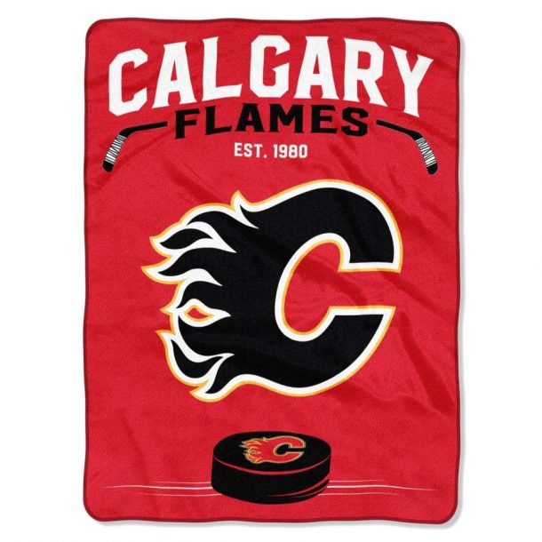 Calgary Flames Blanket 60x80 Inspired Design - SWIT Sports