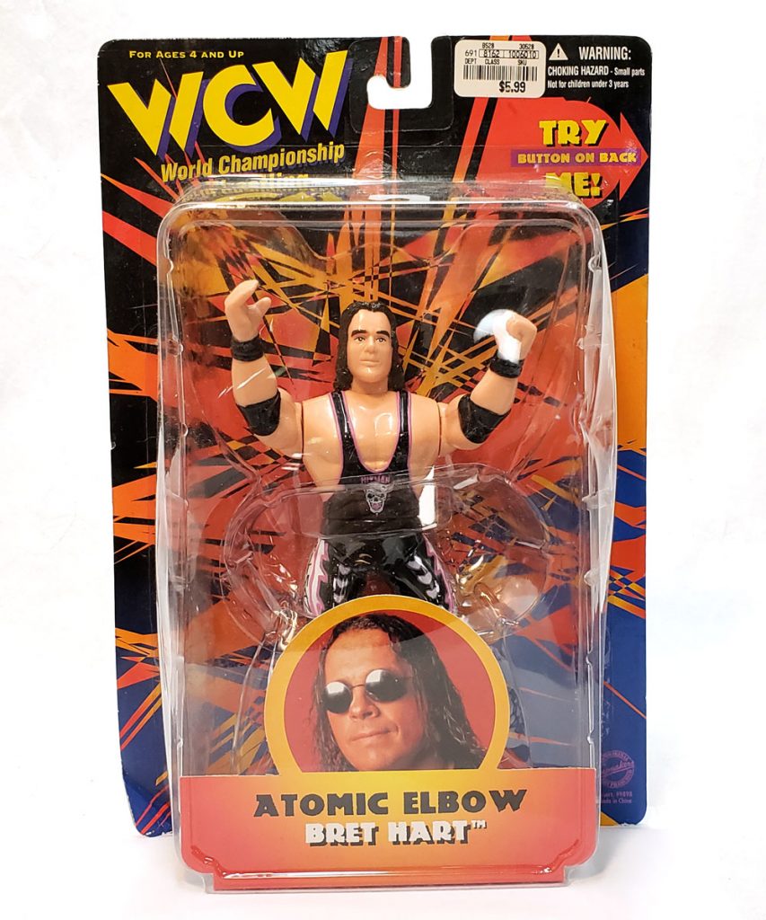 WCW Bret Hart Atomic Elbow Action Figure 1998 - SWIT Sports