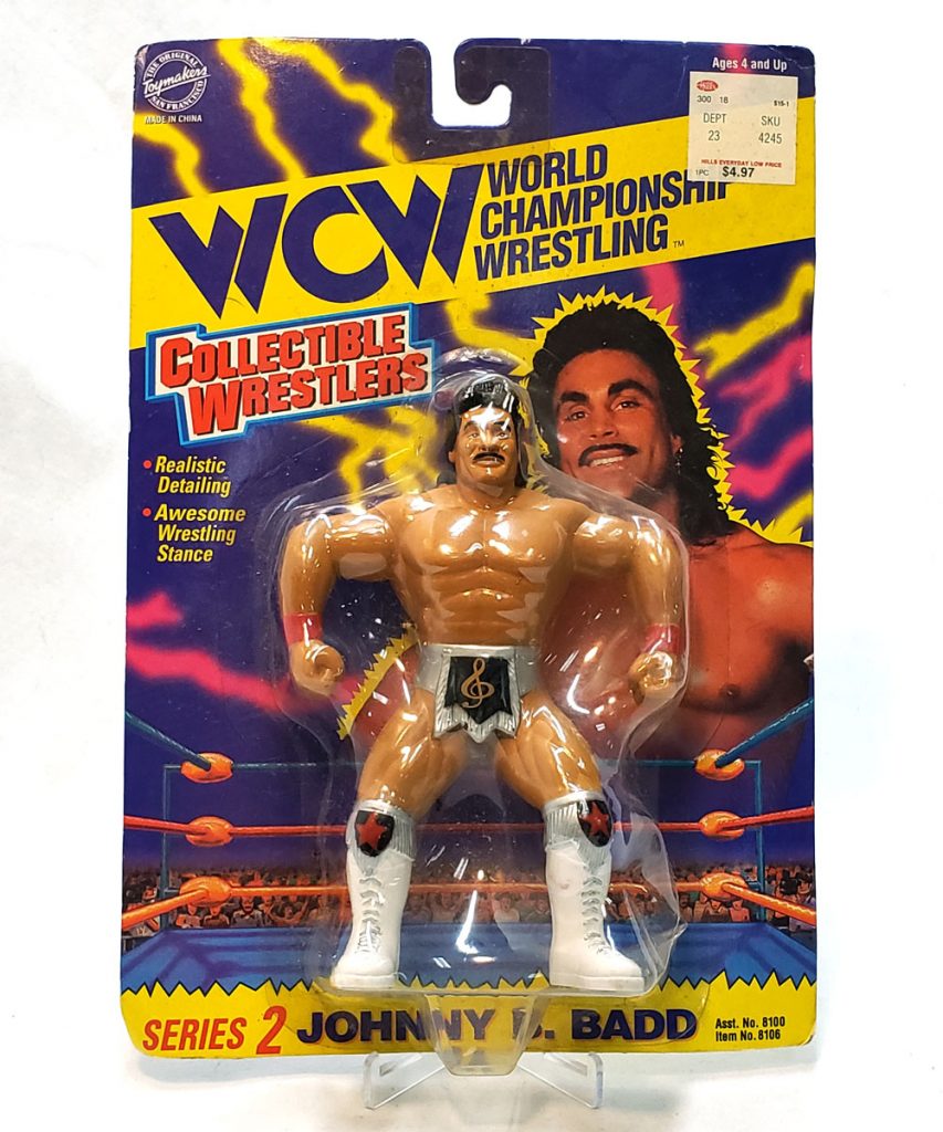 WCW Johhny B Badd Collectible Wrestlers Figure Series 2 1994 - SWIT Sports