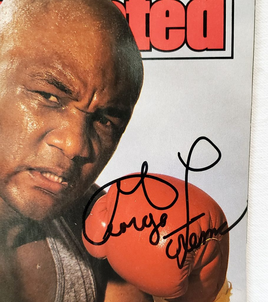 George Foreman Signed SI Cover 30921 - SWIT Sports